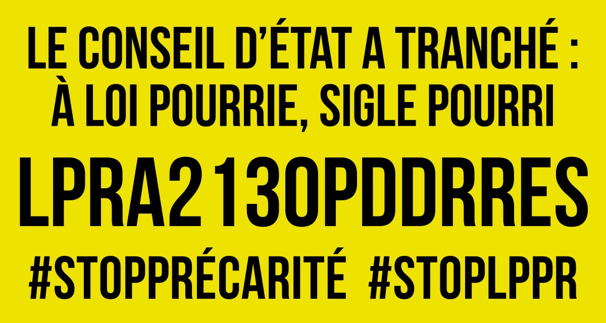 Le Conseil d’État étrille la LPPR – Université Ouverte